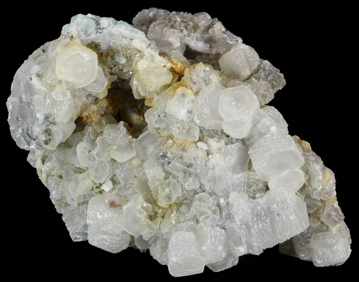 5.4" Calcite, Quartz, Pyrite and Fluorite Association - Fluorescent For ...