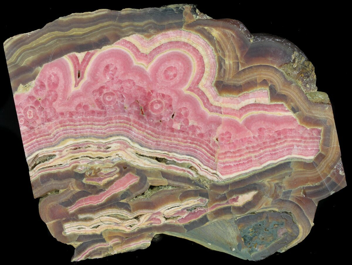 6.4" Rhodochrosite Stalactite Slice - Argentina For Sale (#61723 ...