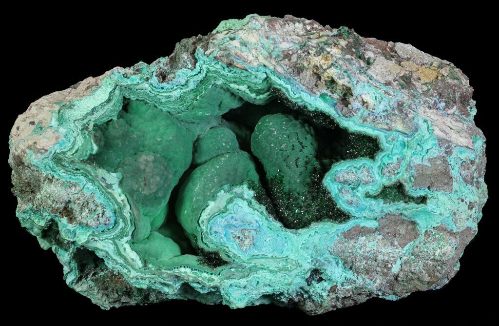6.4" Malachite & Chrysocolla Geode - Congo For Sale (#62065 ...