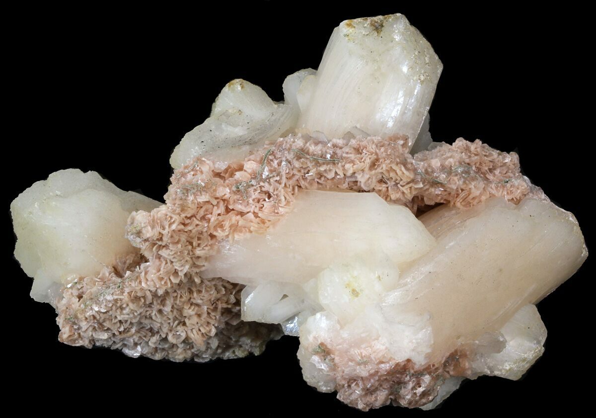 4.7" Peach Colored Stilbite Crystal Cluster - India For Sale (#44437 ...