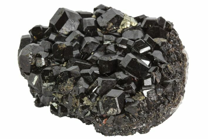 1.9" Black Andradite (Melanite) Garnet Cluster - Kazakhstan For Sale ...