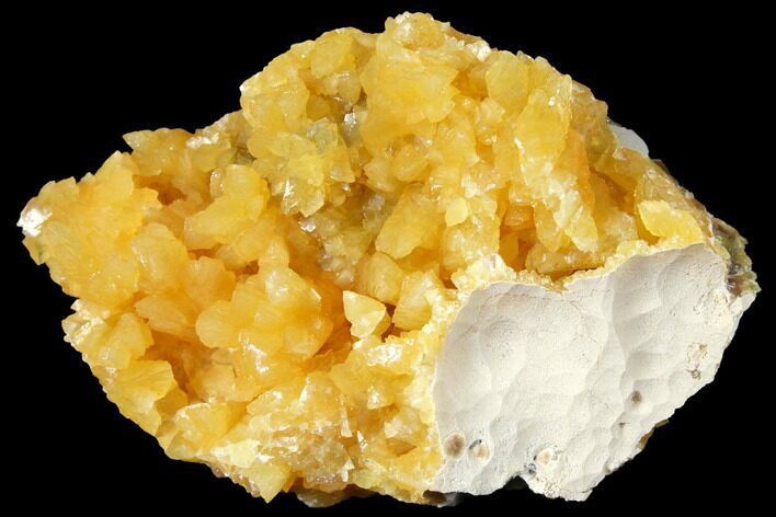 2.8" Fluorescent, Yellow Calcite Crystal Cluster - South Dakota For ...