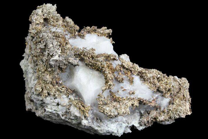 4.5" Native Silver Formation in Calcite - Morocco For Sale (#152618 ...